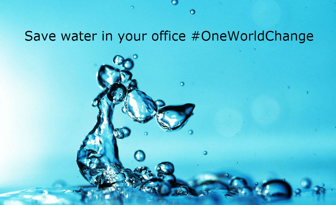 Save water in your office #OneWorldChange - Eco2 Greetings