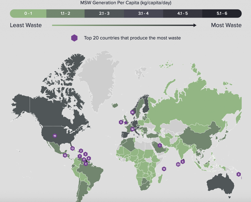 The world’s most wasteful countries | Eco2 Greetings - Eco2 Greetings